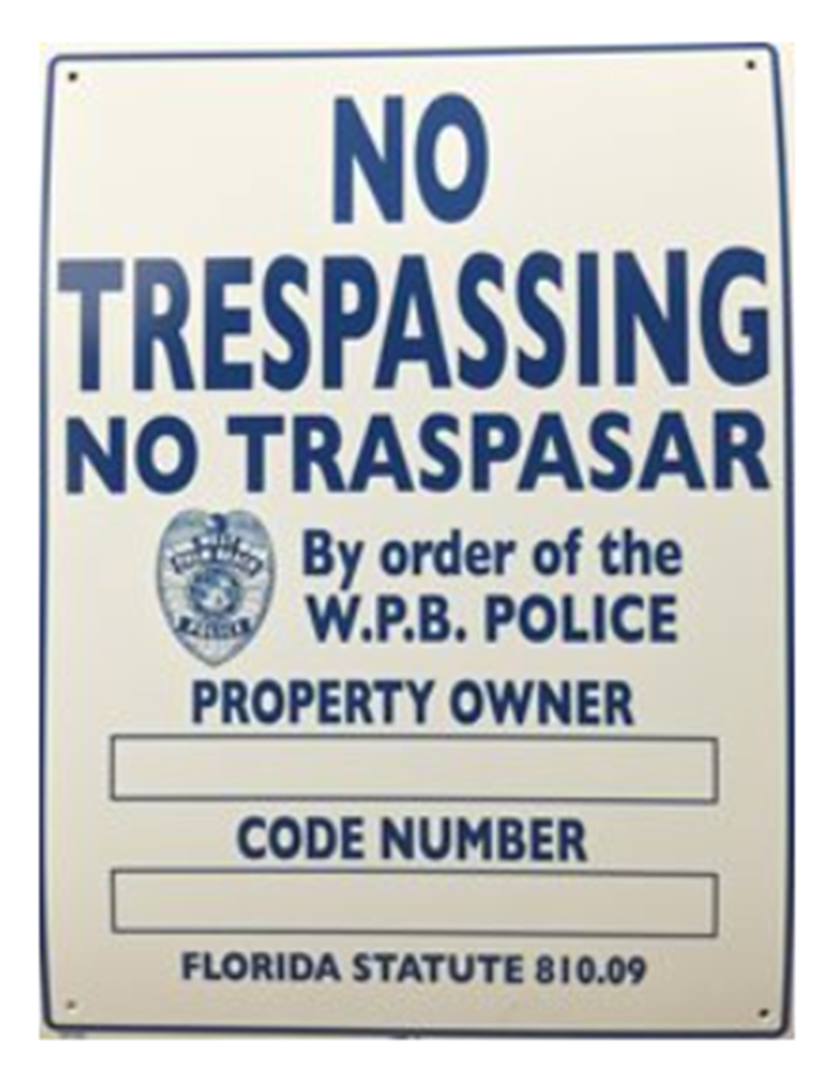 Unique No Trespassing Sign Private Property | No Trespassing Sign